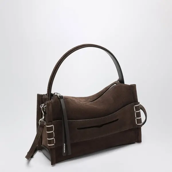 JW Anderson Small Loafer Bag In Suede Leather
