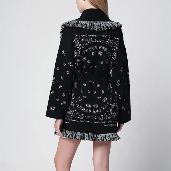 Alanui Bandana Jacquard Cardigan