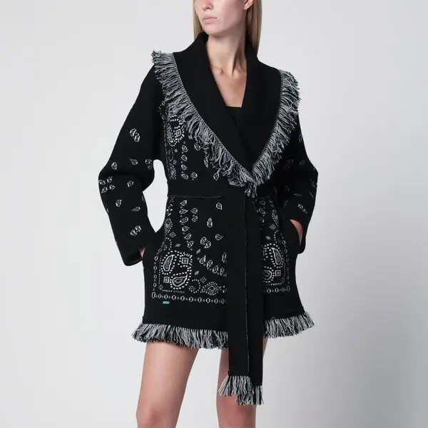 Alanui Bandana Jacquard Cardigan