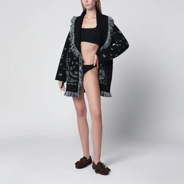 Alanui Bandana Jacquard Cardigan