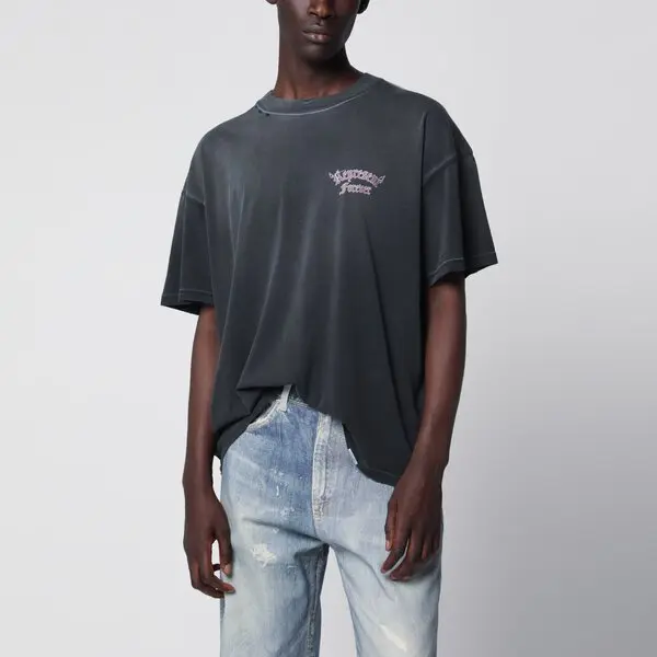 REPRESENT Used-effect Cotton T-shirt In Washed