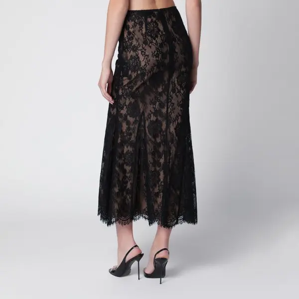 SELF-PORTRAIT Lace Midi Skirt