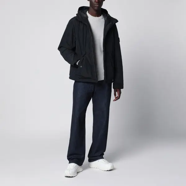 Stone Island Technical Fabric Padded Jacket - Black