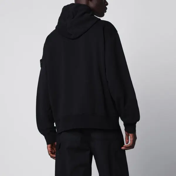 Stone Island Organic Cotton Hooded Zip Sweatshirt