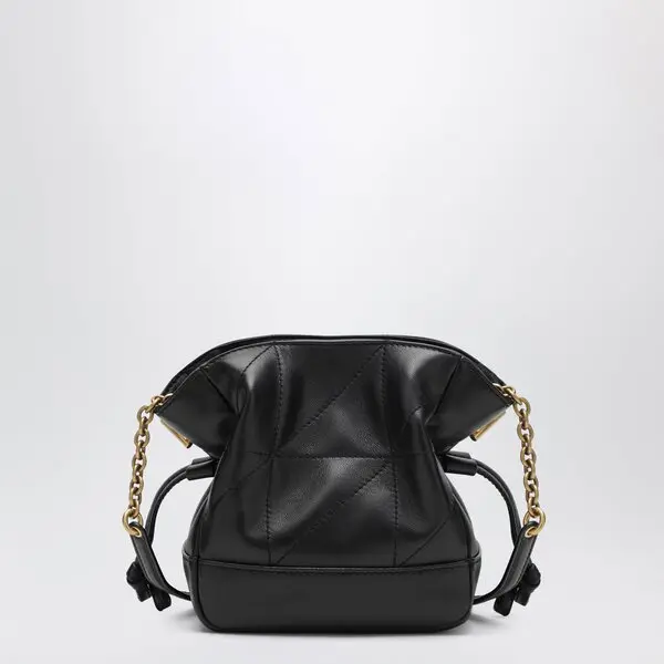 Saint Laurent Jamie Mini Shoulder Pouch In Lambskin Leather - Black