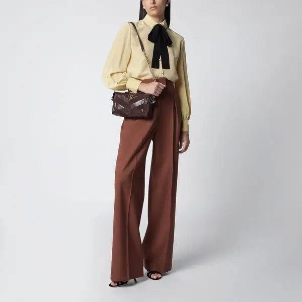 Valentino Garavani Panthea Small Shoulder Bag - Brown