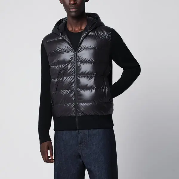 Moncler Padded Wool Zip-up Hoodie