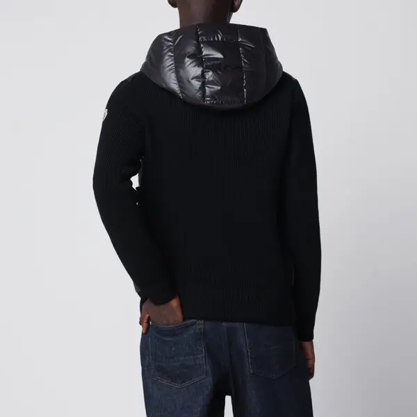 Moncler Padded Wool Zip-up Hoodie