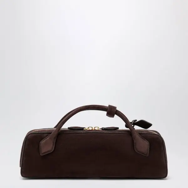 Alaïa Le Teckel Pouch In Suede Goat Leather - Brown