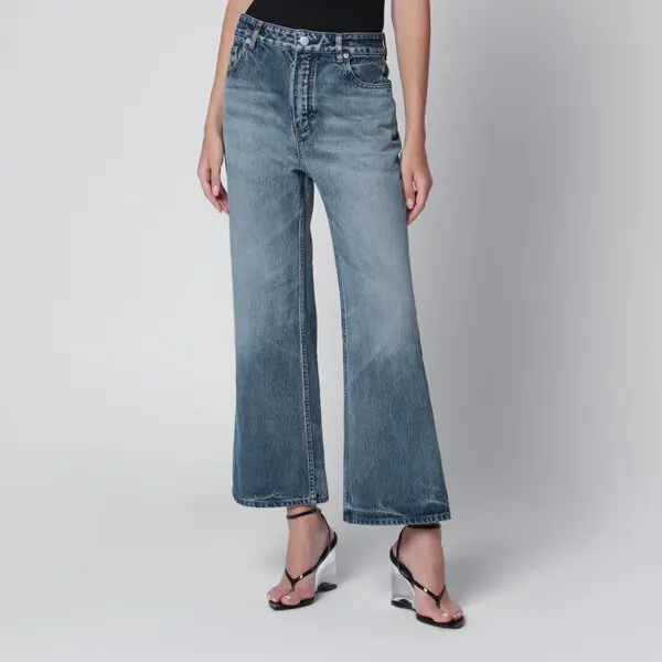 Alaïa Flared Ankle-length Denim Jeans