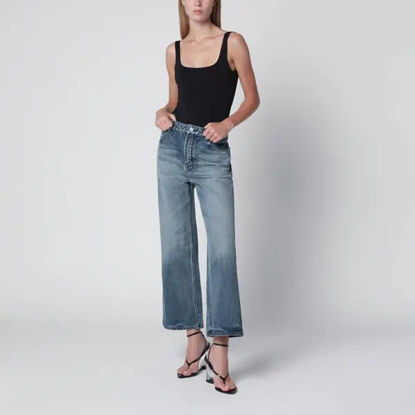 Alaïa Flared Ankle-length Denim Jeans