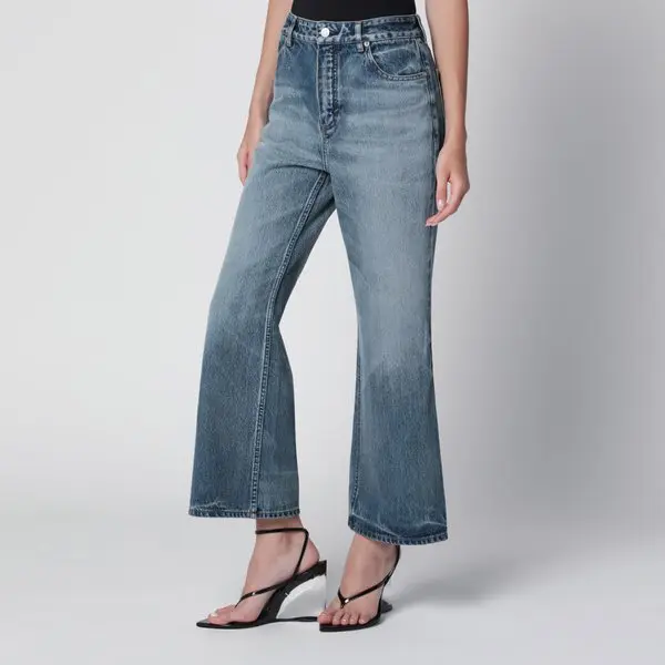 Alaïa Flared Ankle-length Denim Jeans
