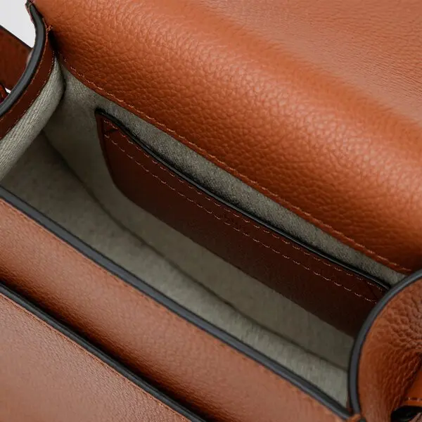 Chloé Marcie Small Leather Saddle Bag - Brown