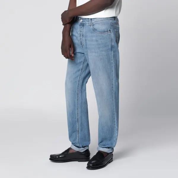 Brunello Cucinelli Traditional Fit Five-pocket Jeans In Denim