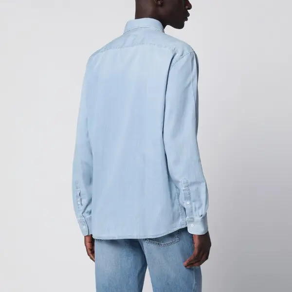 Brunello Cucinelli Easy Fit Shirt In Denim