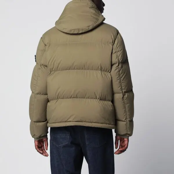 Stone Island Ripstop Nylon Zip-up Down Jacket