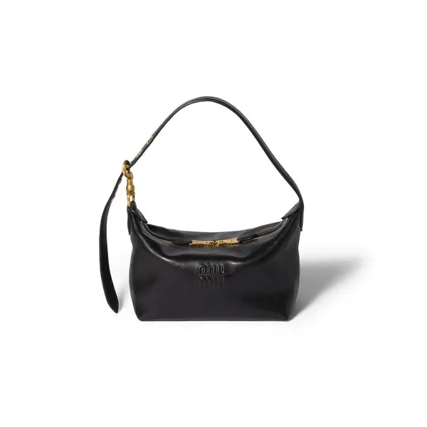 Miu Miu Spirit Nappa Leather Bag - Black