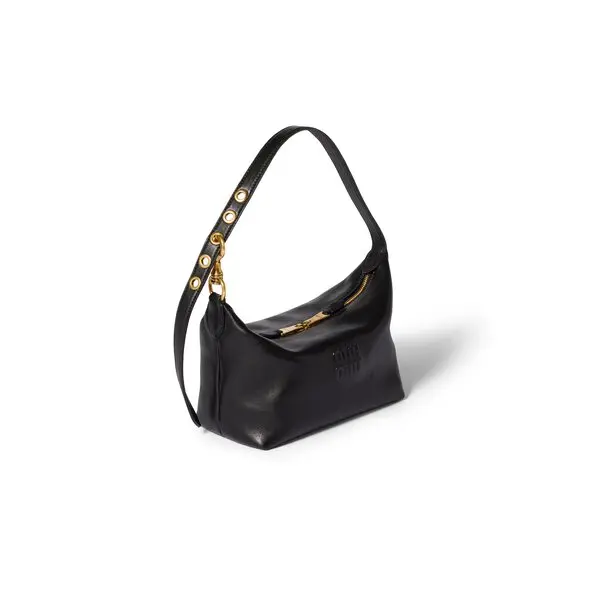 Miu Miu Spirit Nappa Leather Bag - Black