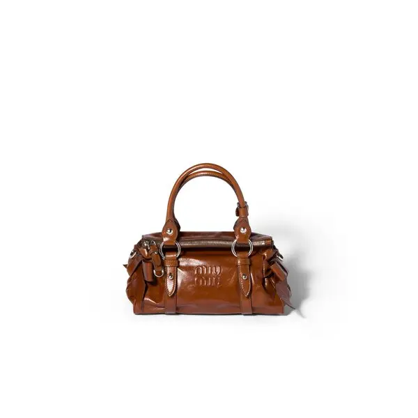 Miu Miu Shiny Leather Handbag