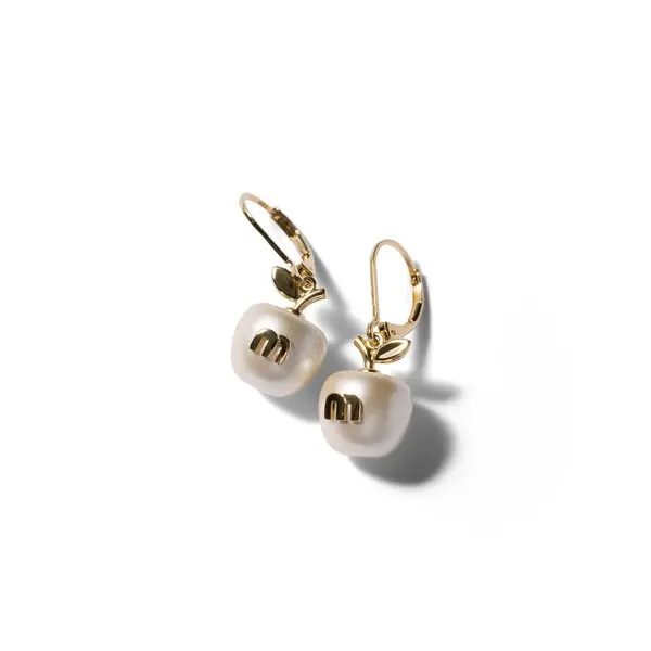 Miu Miu Metal Earrings With Pendant