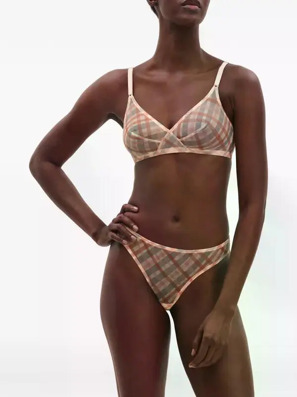 ERES Honor Check-pattern Thong