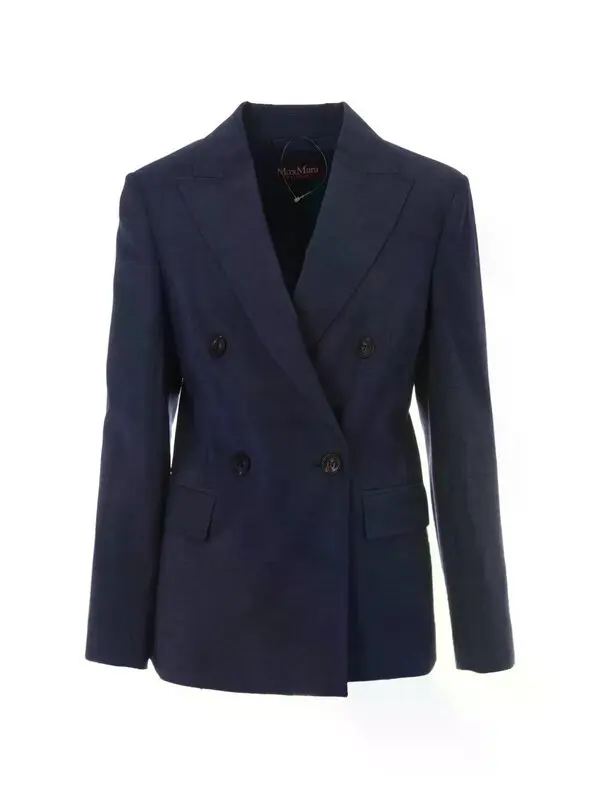 Max Mara Double-breasted Virgin-wool Blazer