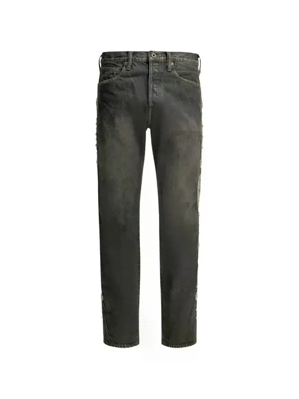 Kapital Stud-embellished Straight-leg Jeans