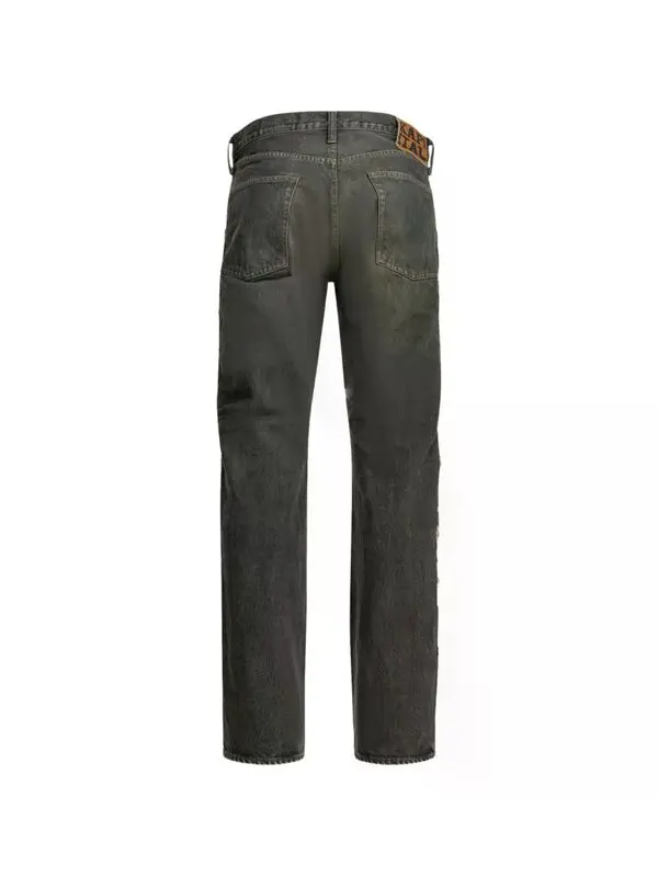 Kapital Stud-embellished Straight-leg Jeans