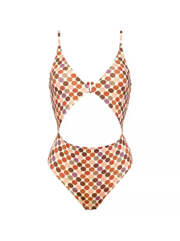 ERES Polka Dot One-piece Swimsuit - Multicolour
