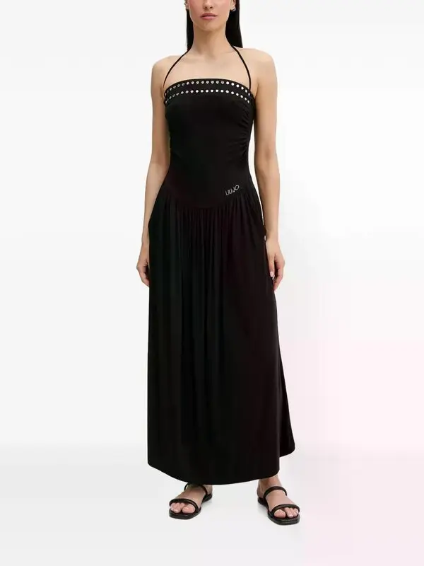 Liu Jo Studded Halterneck Maxi Dress