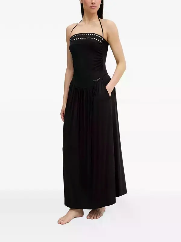 Liu Jo Studded Halterneck Maxi Dress