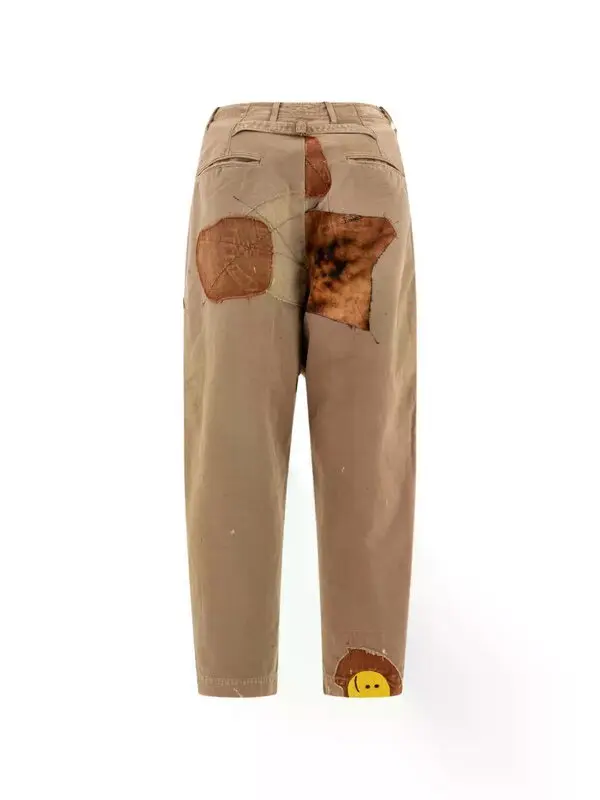 Kapital Katsuragi Patchwork Distressed Tapered Trousers