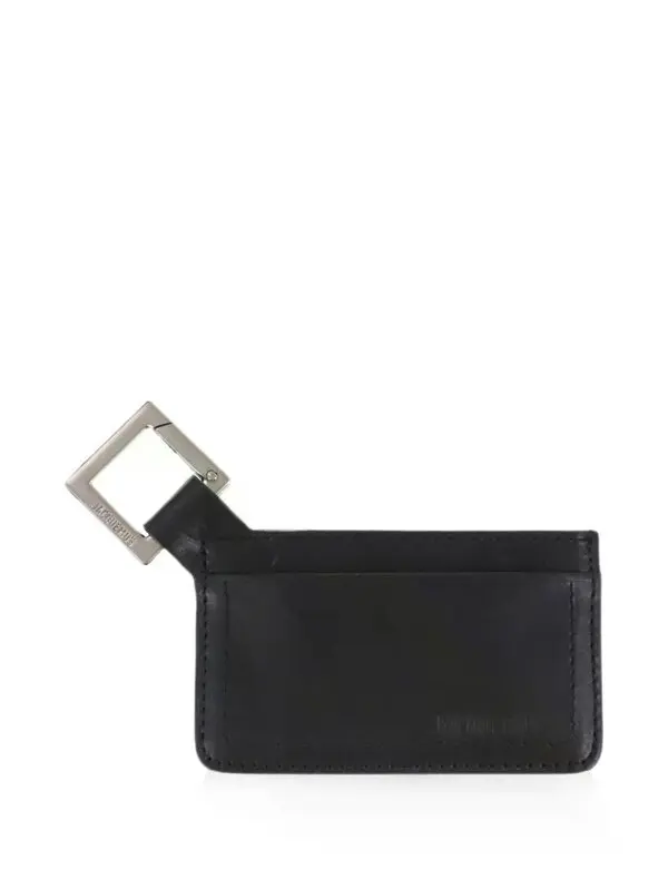 Jacquemus Square Carabiner Card Holder - Black