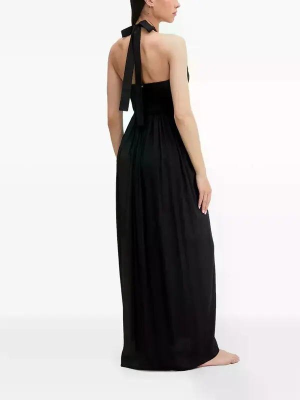 Liu Jo Ruched Halterneck Maxi Dress