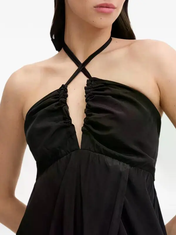 Liu Jo Ruched Halterneck Maxi Dress