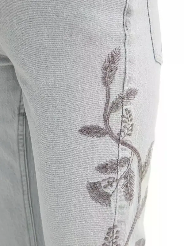 HOSS INTROPIA Bonnie Floral-embroidered Jeans