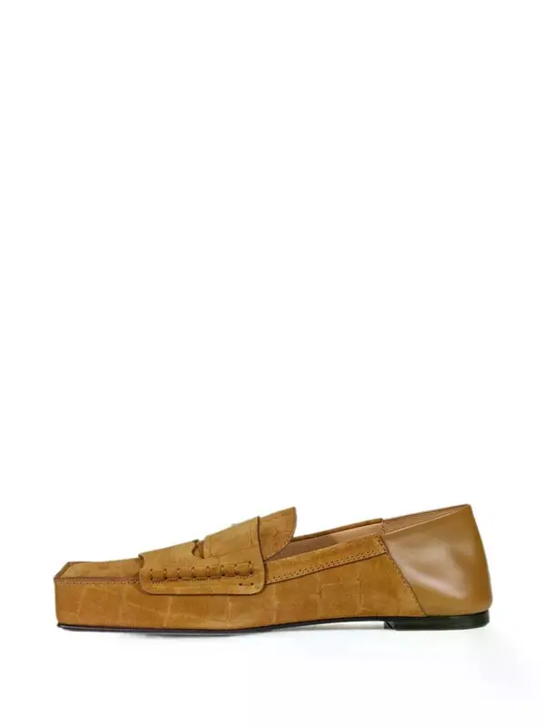Jacquemus Croc-effect Panelled Loafers