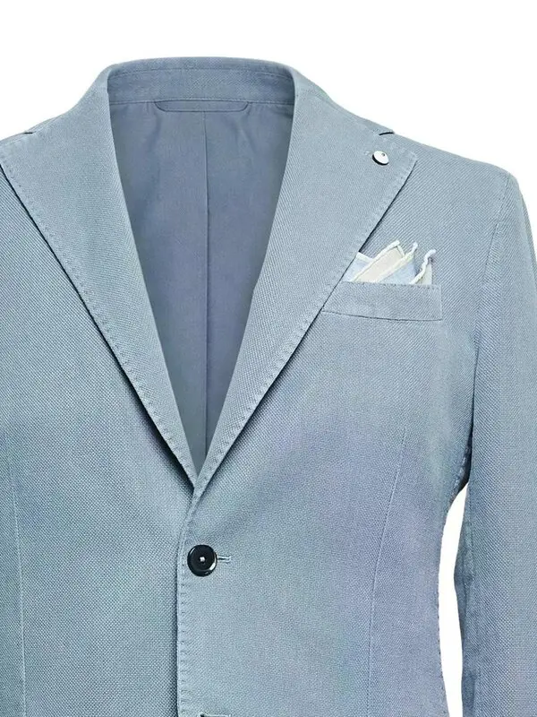 L.B.M. 1911 Notched-lapel Single-breasted Blazer - Blue