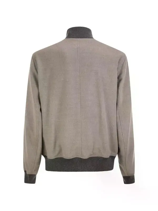 Brunello Cucinelli Long-sleeve High-neck Bomber Jacket