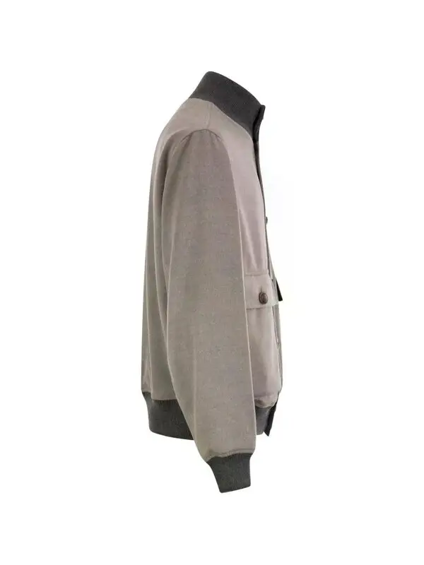 Brunello Cucinelli Long-sleeve High-neck Bomber Jacket