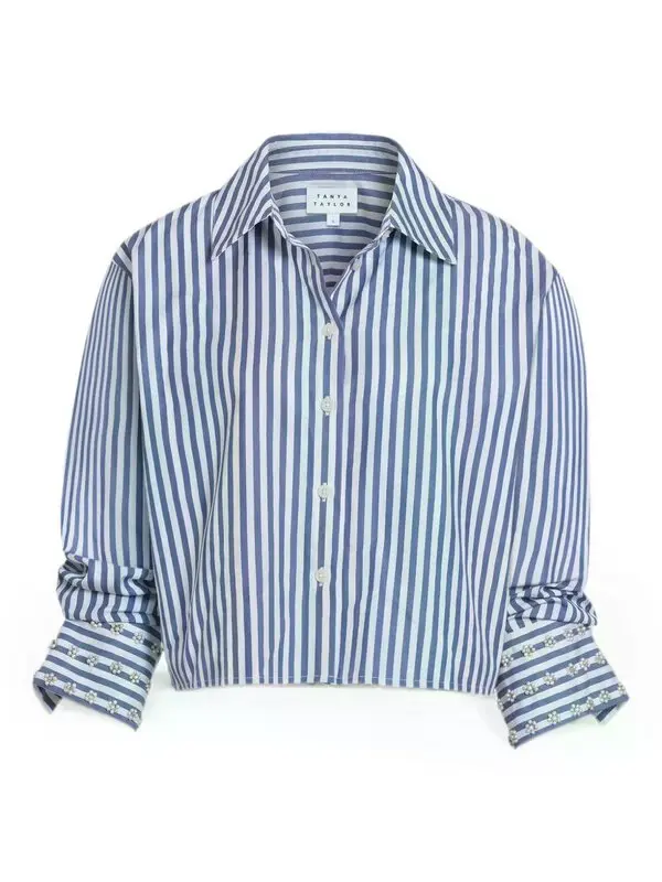 Tanya Taylor Largaux Striped Shirt
