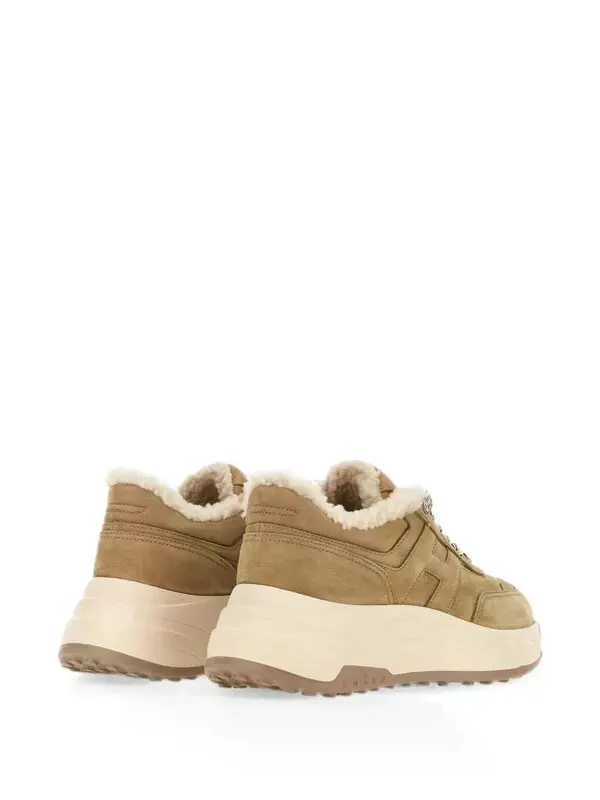 Hogan Hi-fi Shearling Trim Sneakers