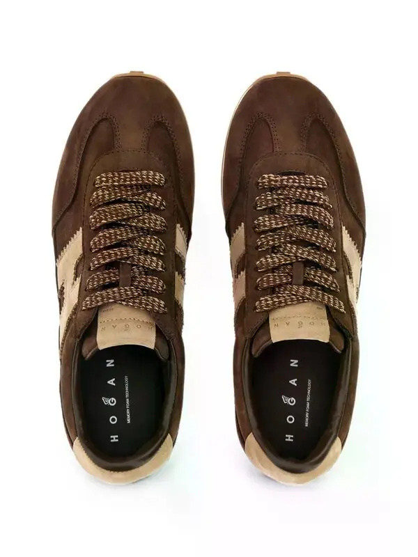 Hogan Athletic Sneakers With H-shaped Spikes And Mini Wedge