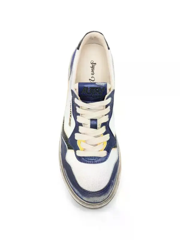 AUTRY Distressed-effect Leather Sneakers