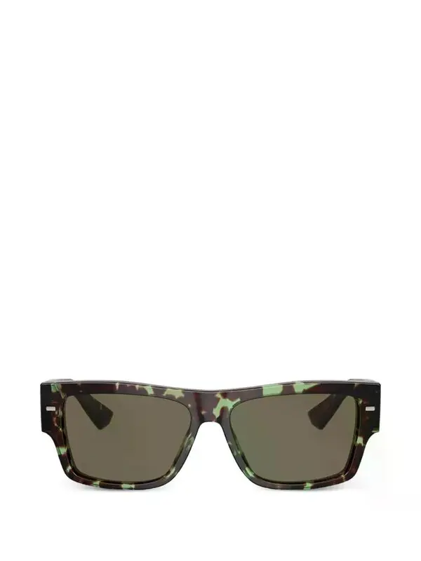 Dolce & Gabbana Rectangle Frame Sunglasses - Brown