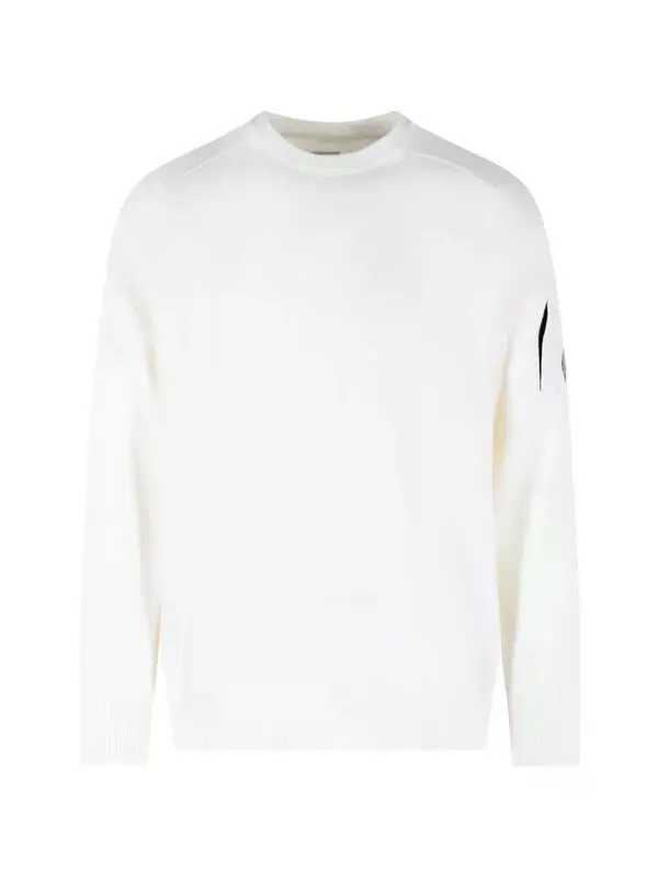 C.P. COMPANY Lens-detail Ribbed-shoulder Sweater