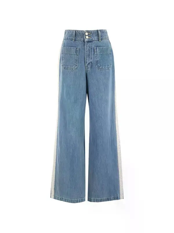 Veronica Beard Taylor Wide-leg Jeans