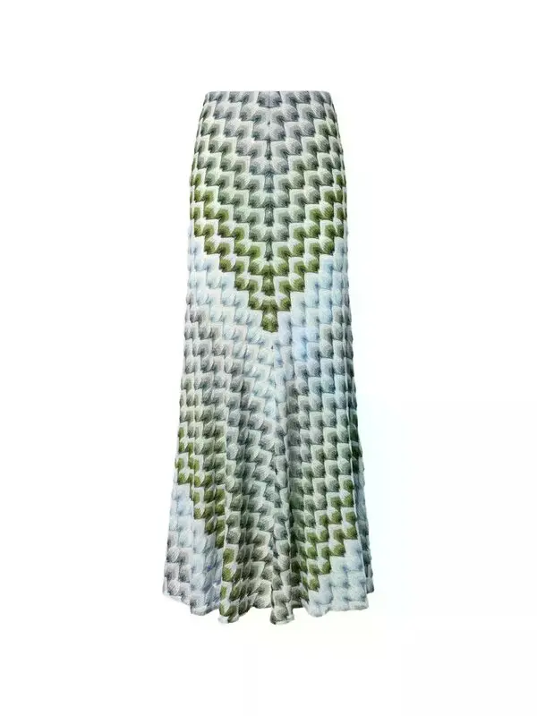 Missoni Zigzag Knit Maxi Skirt
