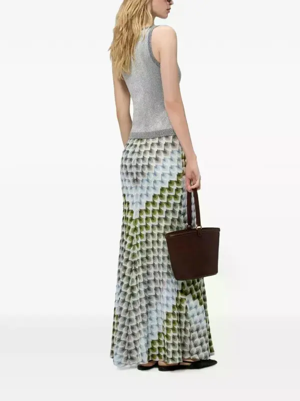 Missoni Zigzag Knit Maxi Skirt