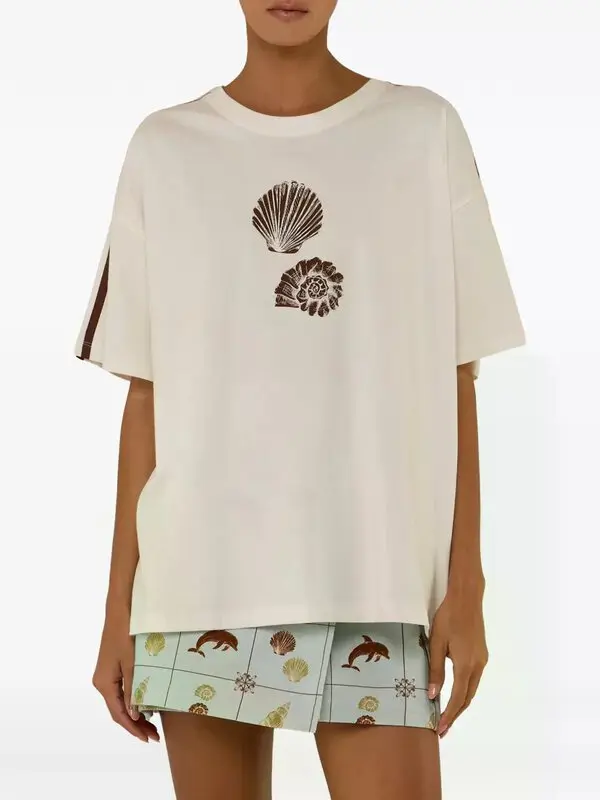 PALM. NOOSA Seashell-print Oversized T-shirt